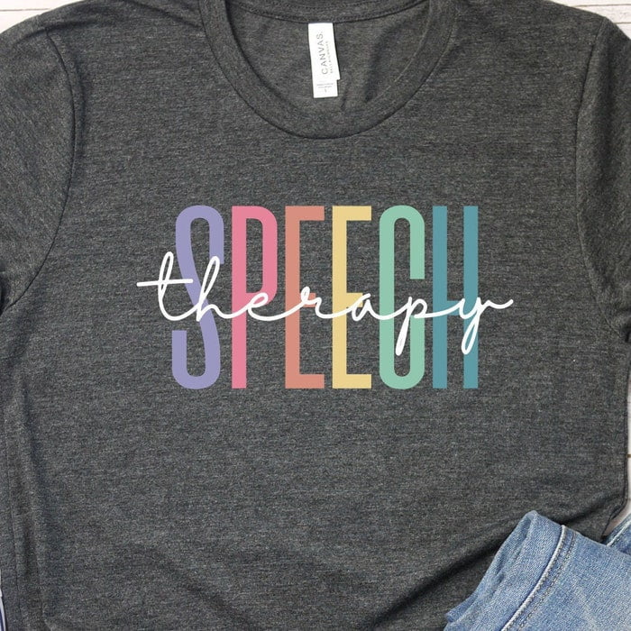 Speech Therapy Shirt - SLP gift, Speech Language Pathologist, Speech ...