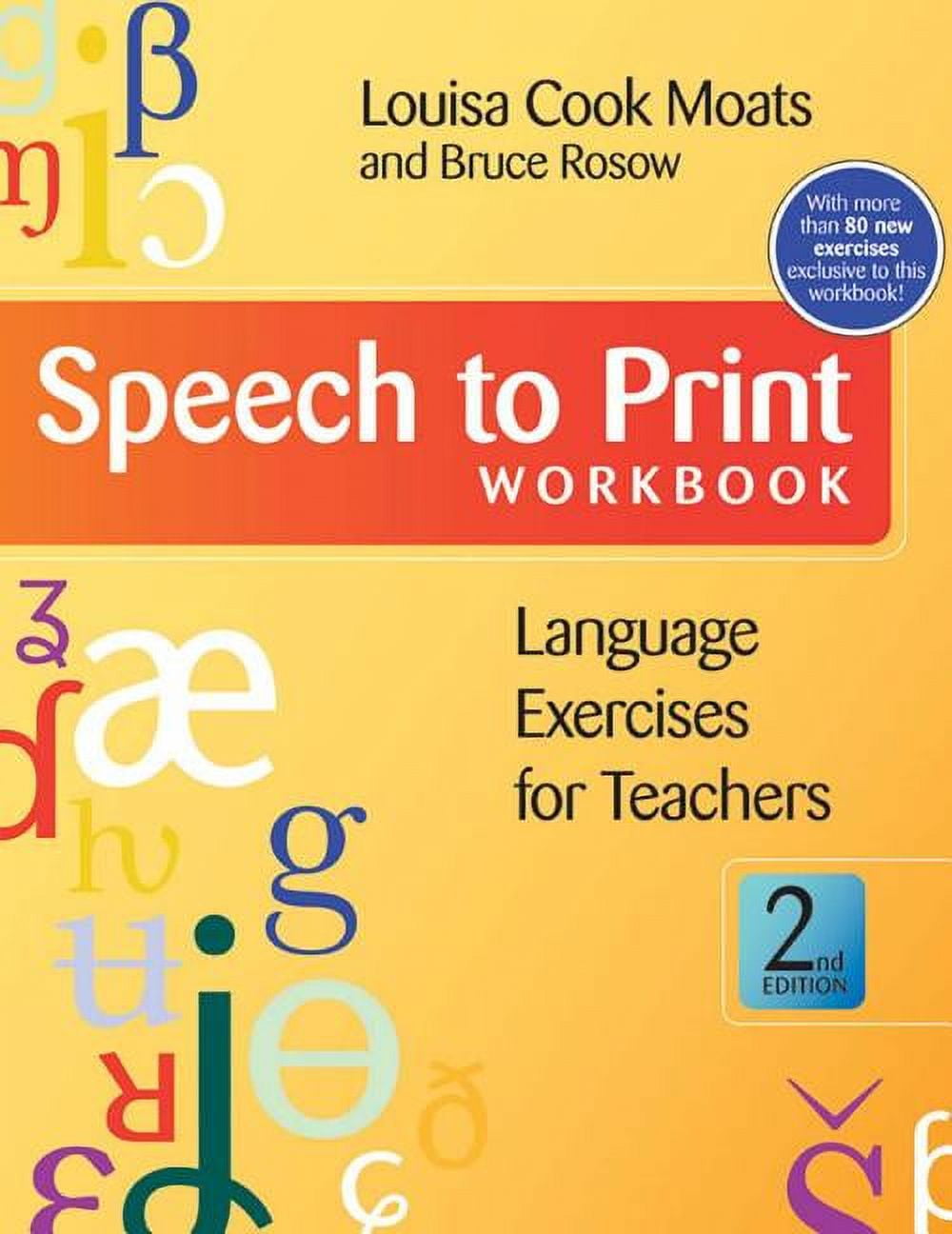 Speech to Print Workbook: Language Exercises for Teachers, Second ...