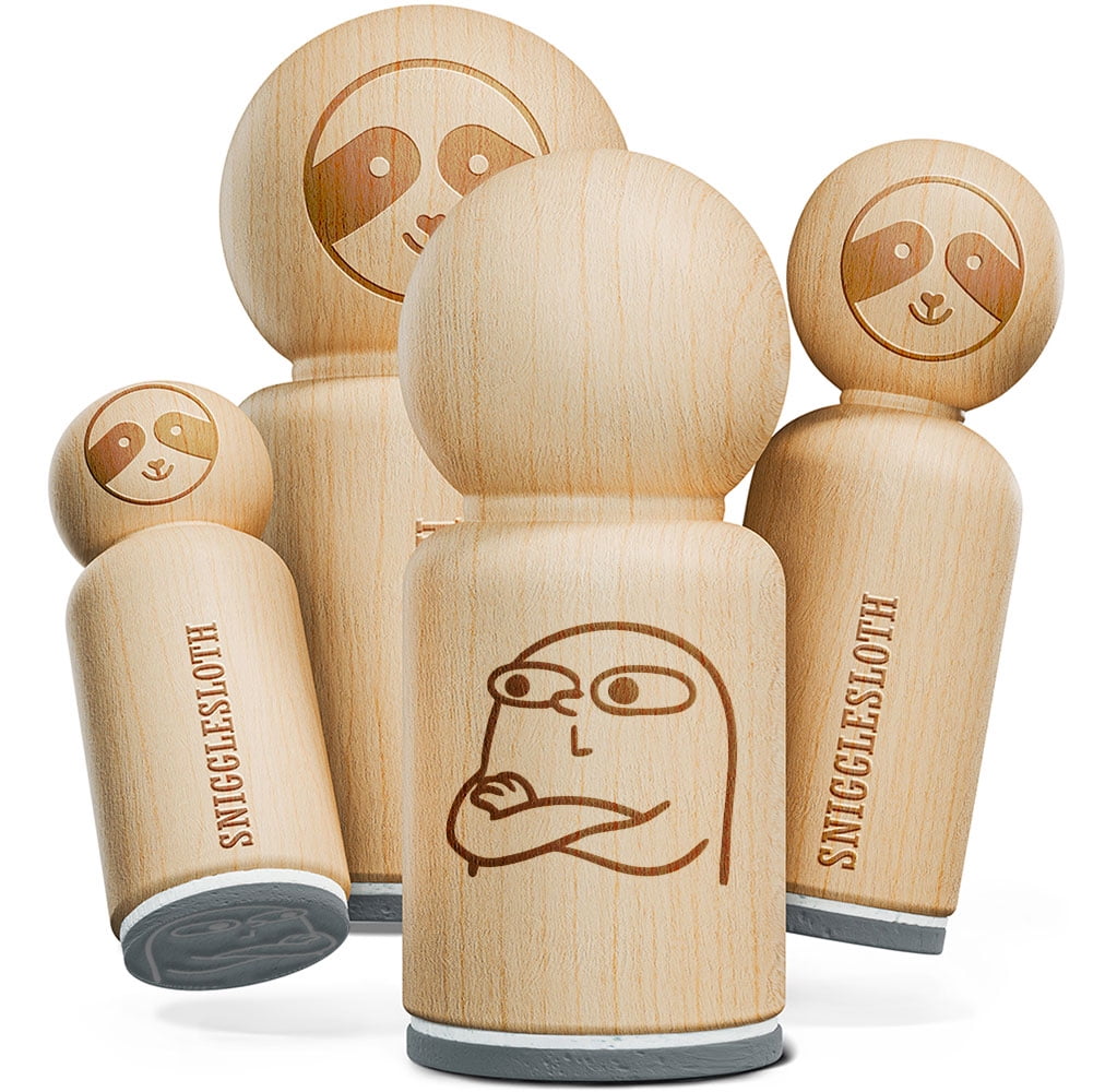 Speechless Emote Reaction Arms Crossed Funny Rubber Stamp for Stamping ...