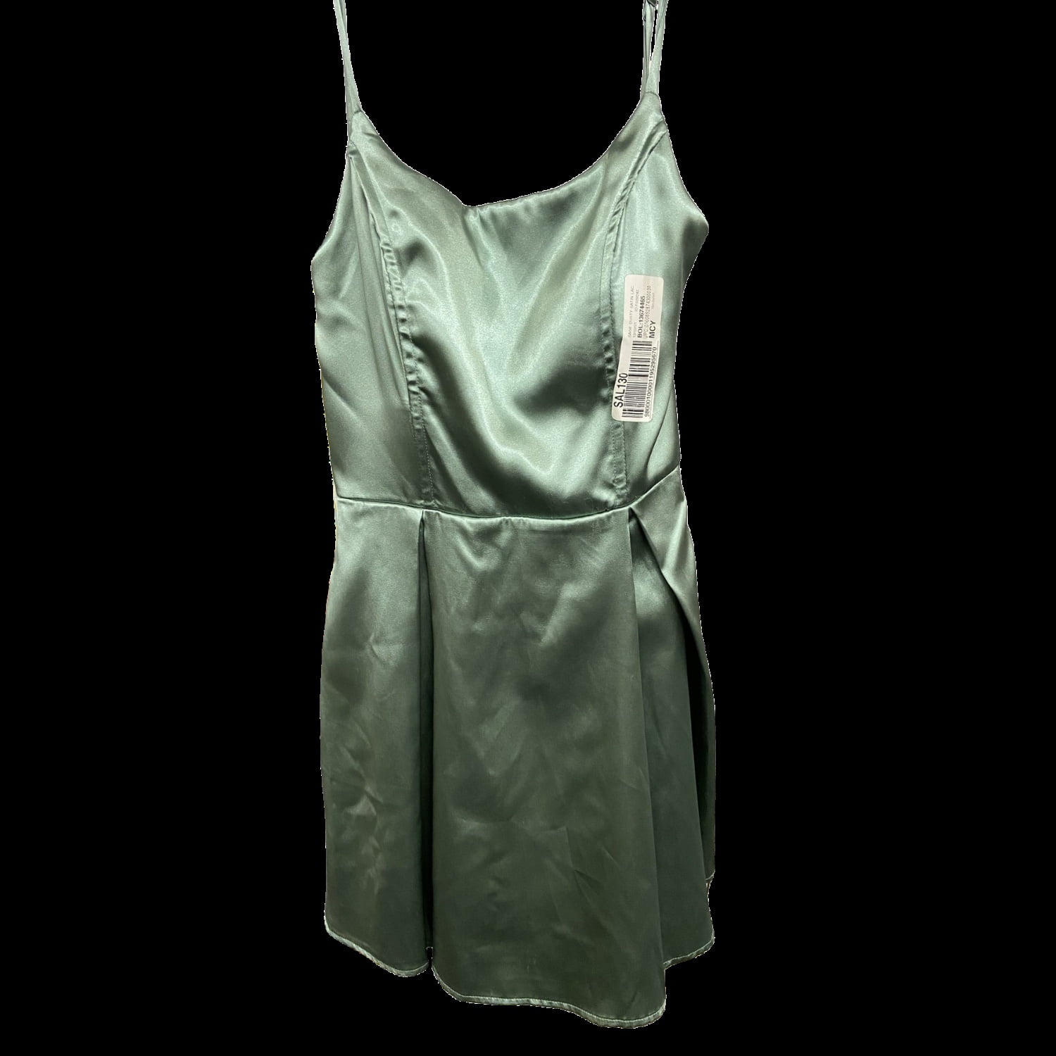 Speechless Sage Green Satin Mini Dress - Size S - Party Dress - Walmart.com