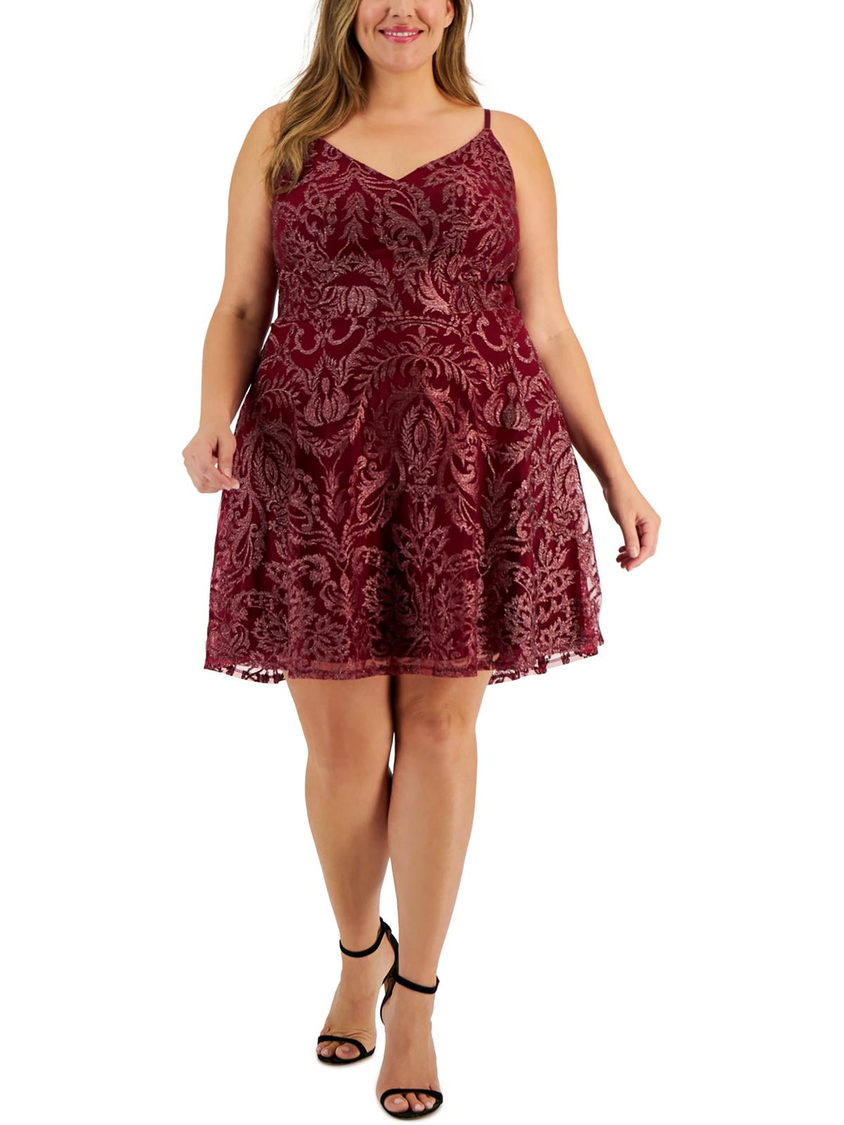 Speechless Womens Plus Formal Foral Shift Dress - Walmart.com
