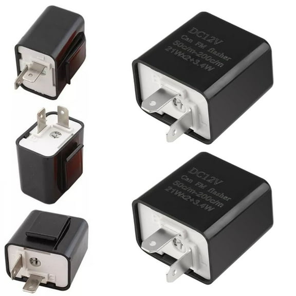 12V 2 Pin Speed Adjustable LED Flasher Relay Motorcycle Turn U7M5 ...