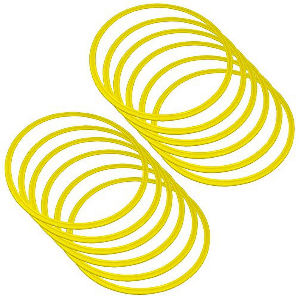 Speed & Agility Training Rings ~ Set of 12 ~ 15" inch ~ Yellow ~ For ...