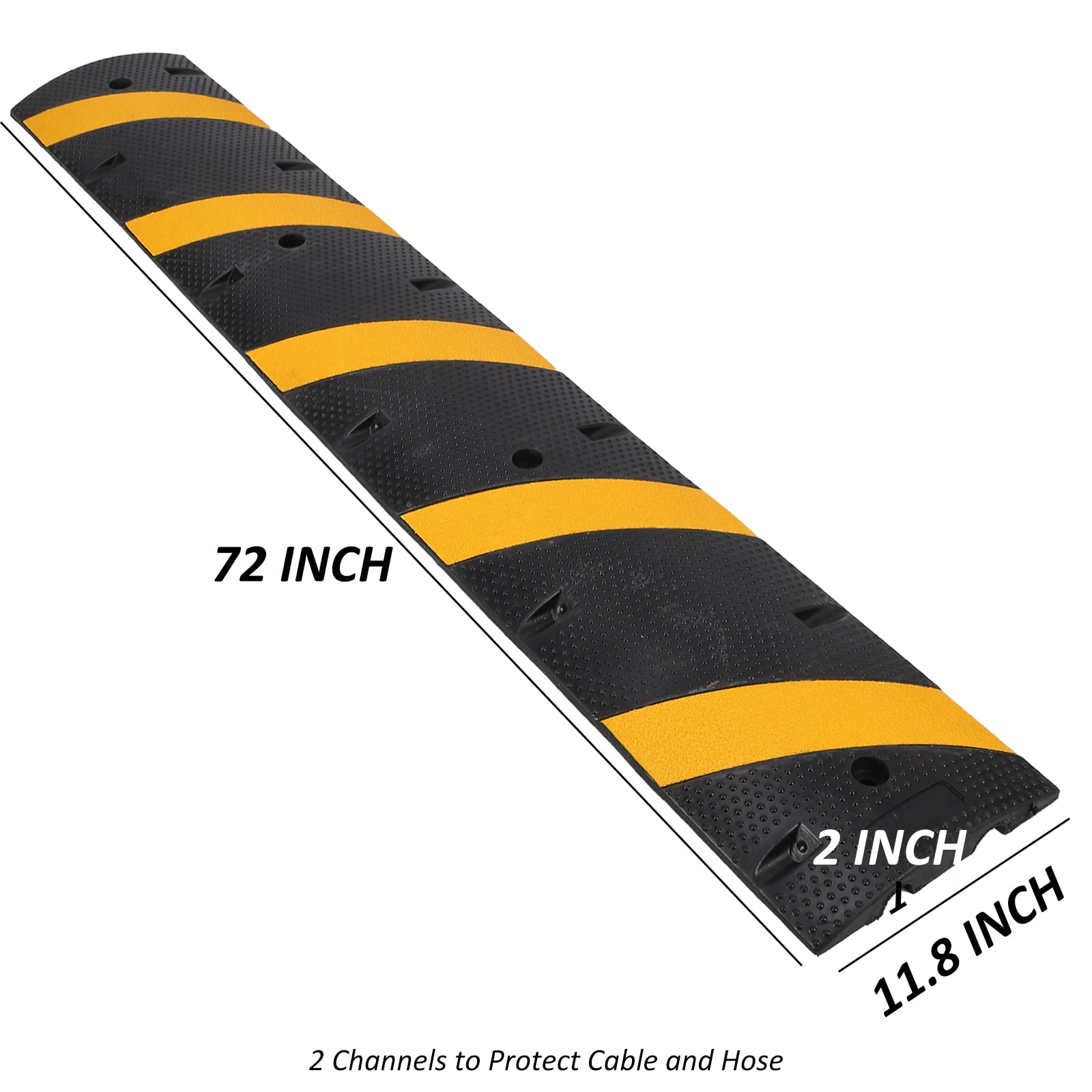Speed Bump, 2 Pac Rubber Speed Bumps, 2 Channel Modular Speed Hump ...