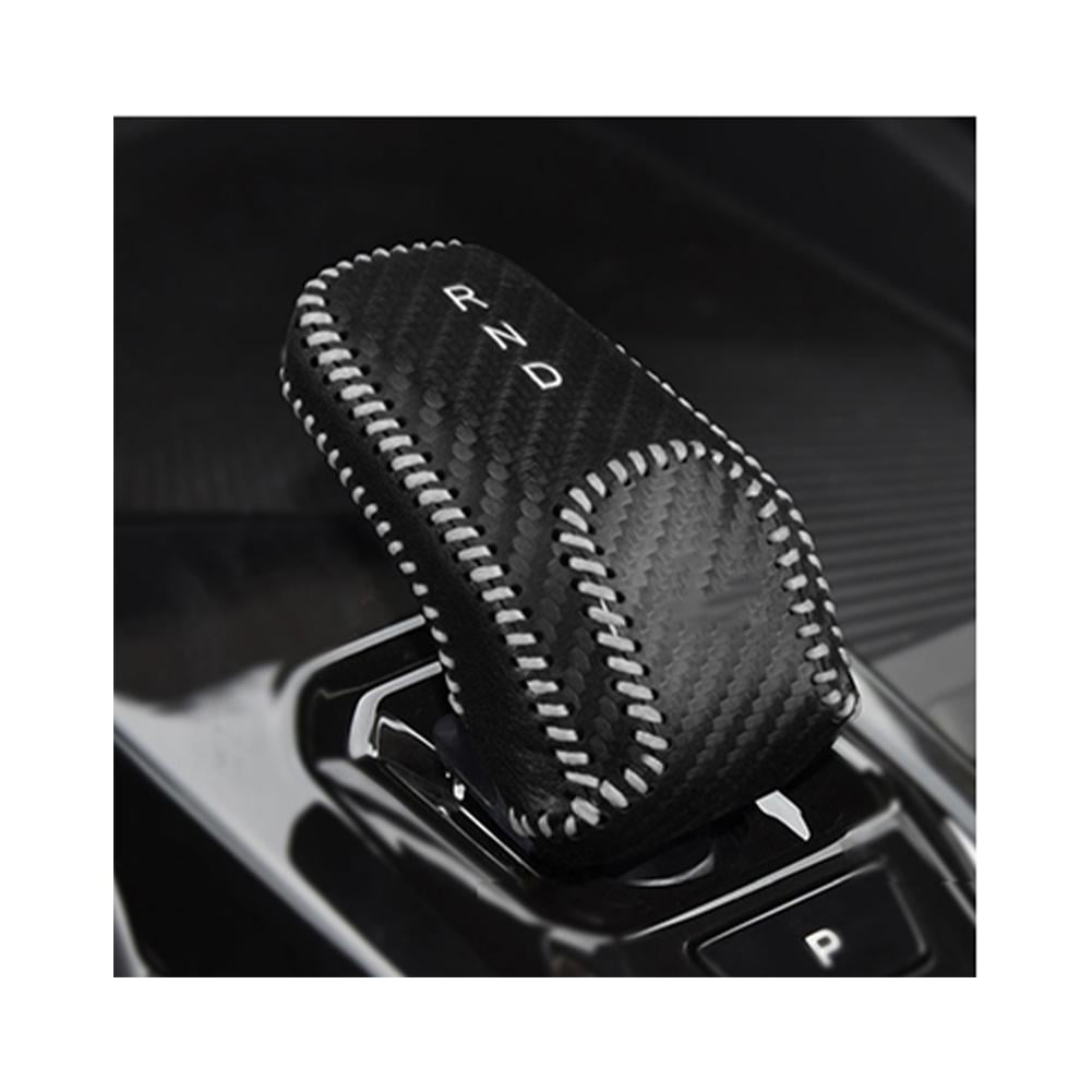 Speed Car Gear Stick Shift Knob Shifter Lever Leather Black Universal ...