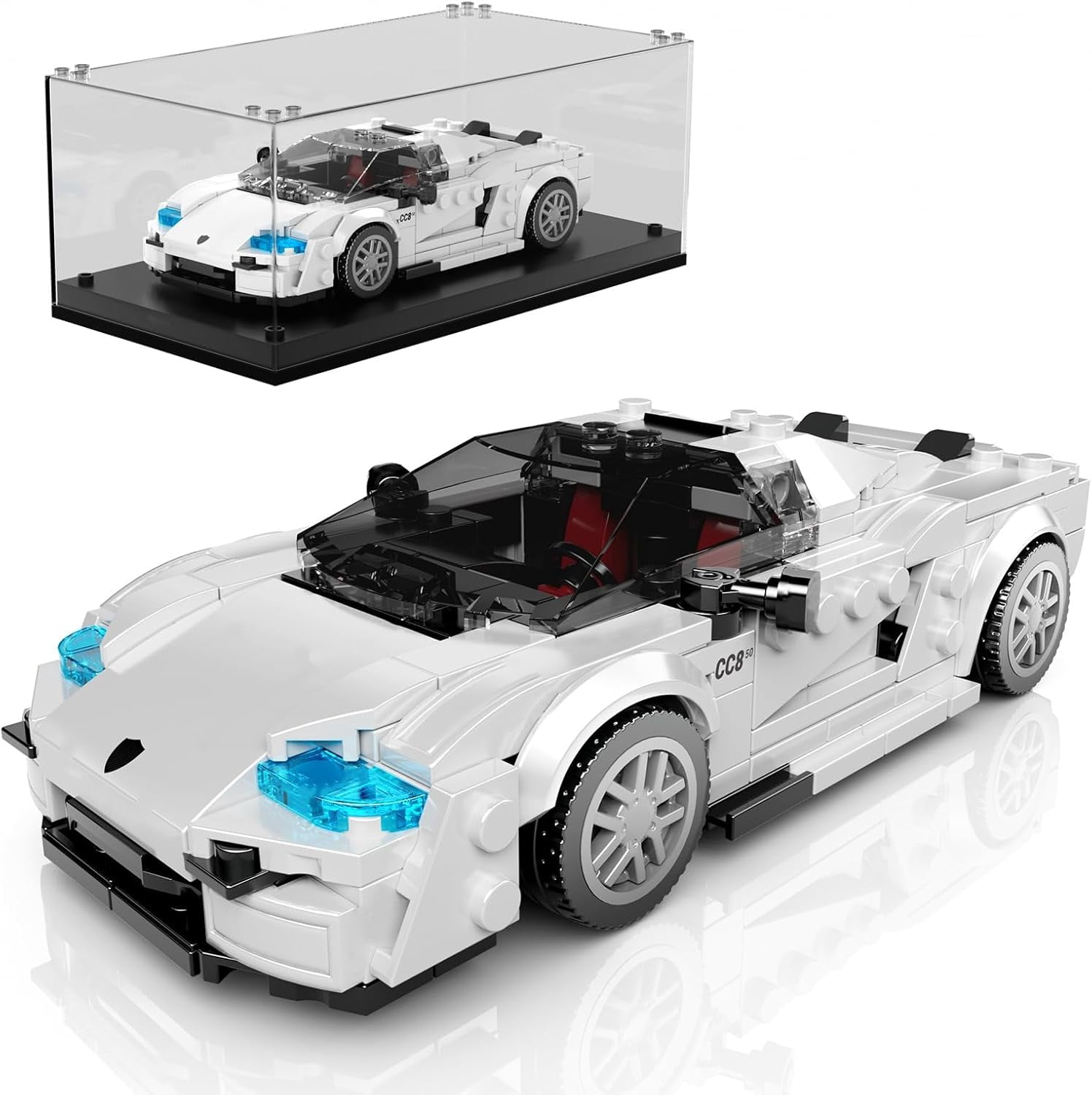 Speed Champion C850 Racing Car Building Kit with Acrylic Display Case ...