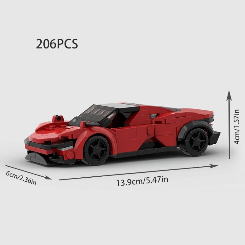 Speed Champion MOC Famous Supercar Racing Sports Classical Cars Vehicle ...