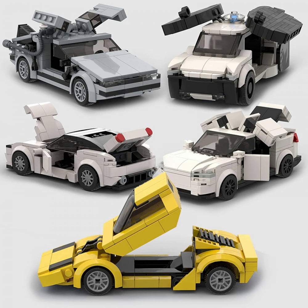 Speed Champions Car Back to the Futured Sets Model Building Bricks ...