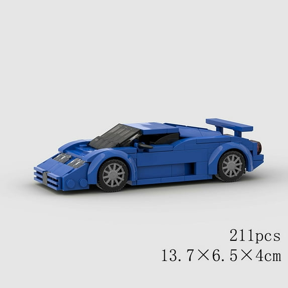 Speed Chiron MOC Car Bolide EB110 Super Race Vehicle Model Building ...