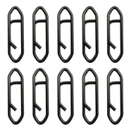BE-TOOL 100Pcs Fishing Snap Clips Steel Duo Lock Snaps Swivel for ...