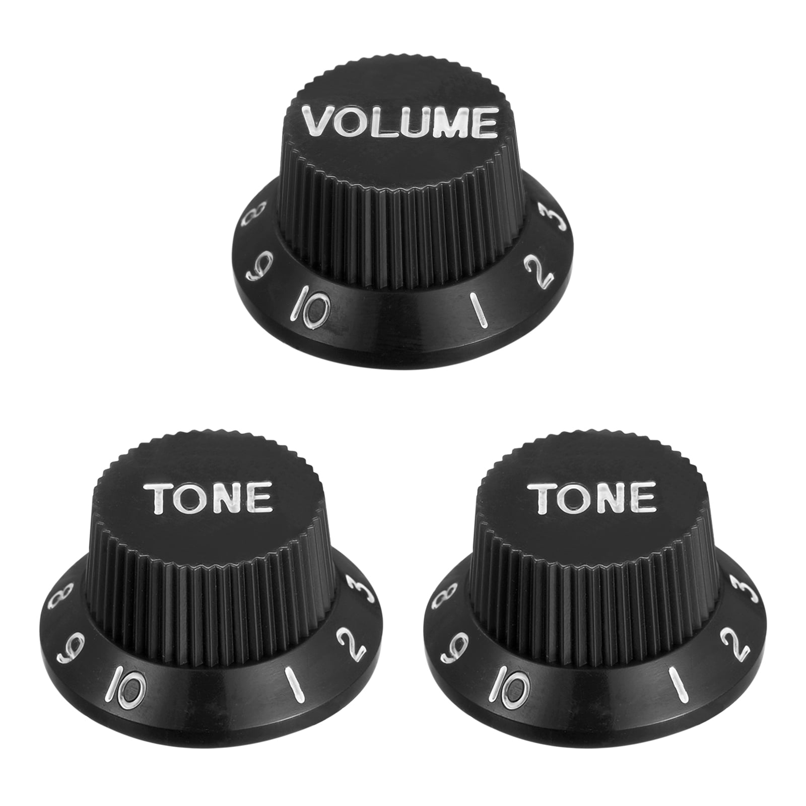 Speed Control Knobs 6mm ID 1 Volume 2 Tone Top Hat Guitar Bell Knobs ...