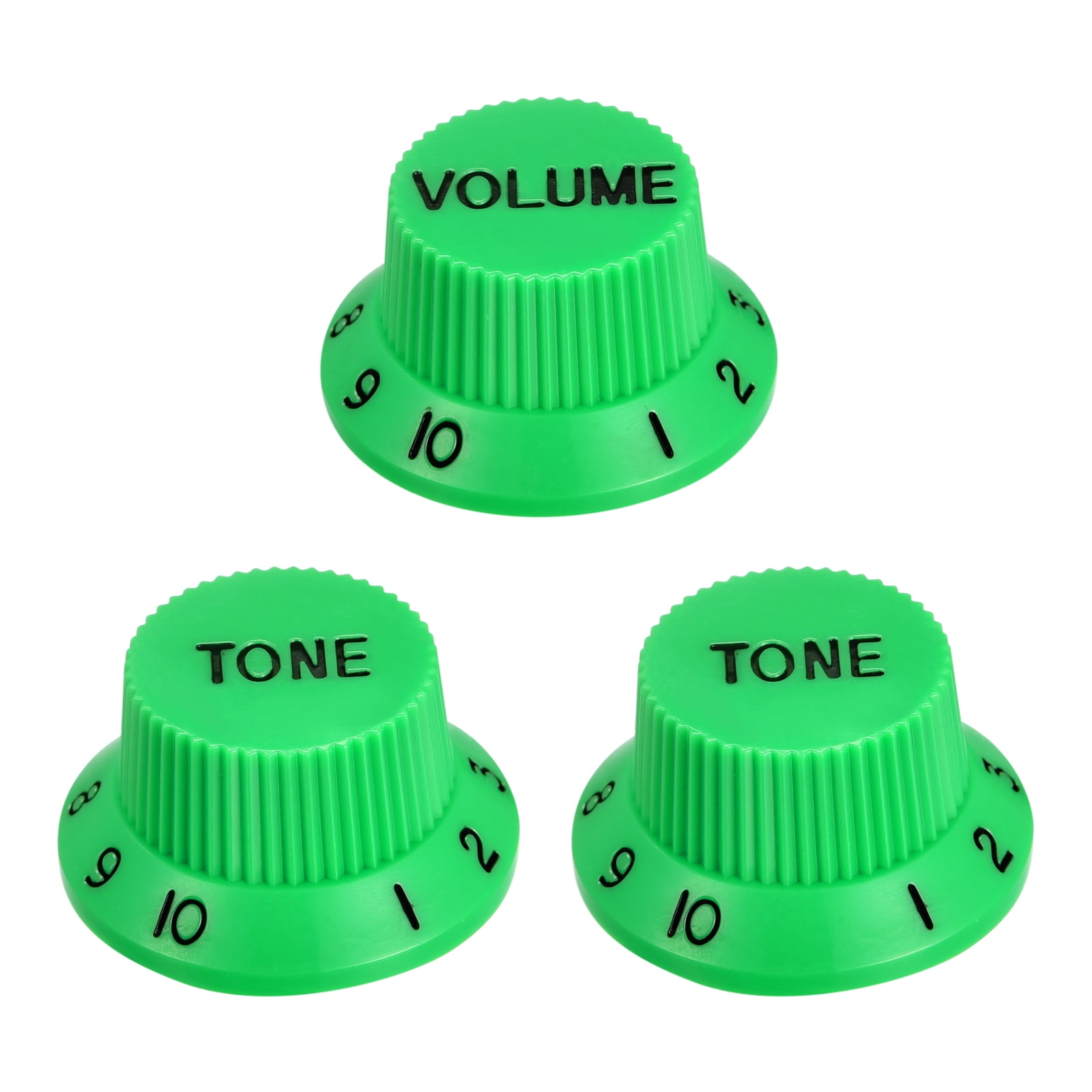 Speed Control Knobs 6mm ID 1 Volume 2 Tone Top Hat Guitar Bell Knobs ...