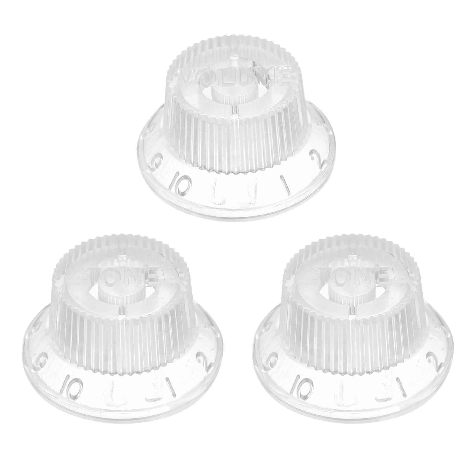Speed Control Knobs 6mm ID 1 Volume 2 Tone Top Hat Guitar Bell Knobs ...
