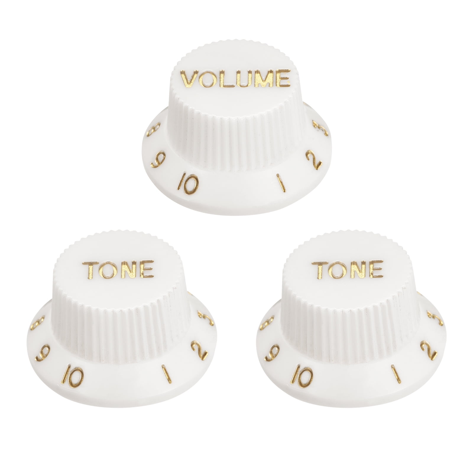 Speed Control Knobs 6mm ID 1 Volume 2 Tone Top Hat Guitar Bell Knobs ...