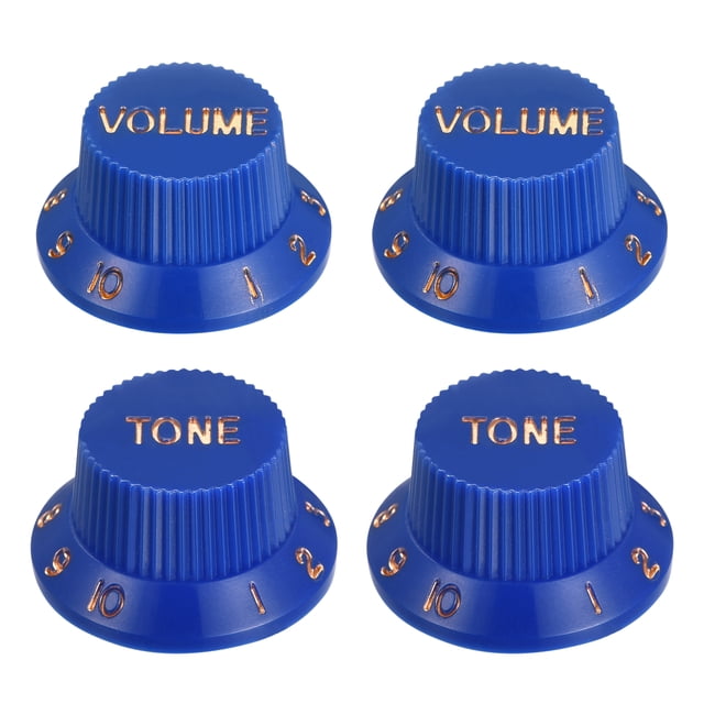 Speed Control Knobs 6mm ID 2 Volume 2 Tone Top Hat Guitar Bell Knobs ...
