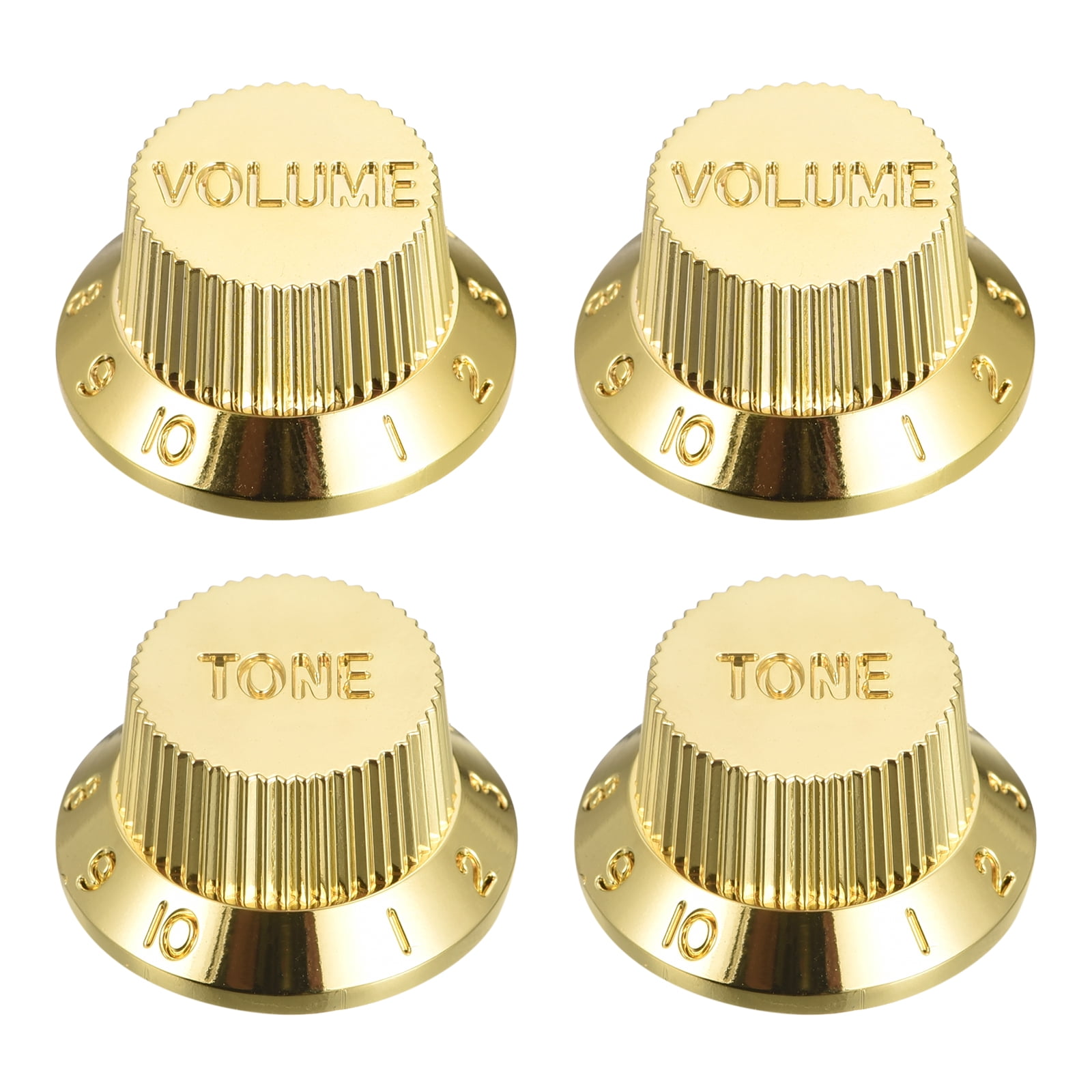 Speed Control Knobs 6mm ID 2 Volume 2 Tone Top Hat Guitar Bell Knobs ...