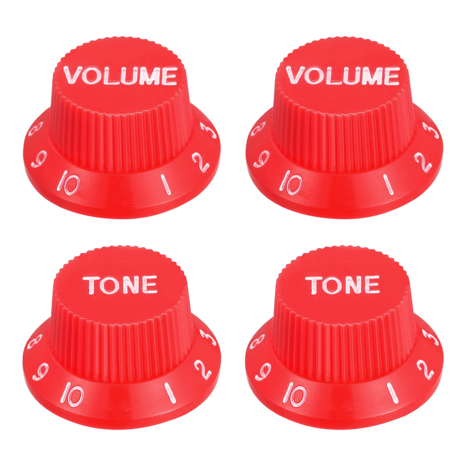 Speed Control Knobs 6mm ID 2 Volume 2 Tone Top Hat Guitar Bell Knobs ...