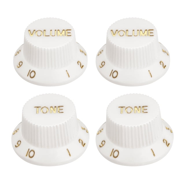 Speed Control Knobs 6mm ID 2 Volume 2 Tone Top Hat Guitar Bell Knobs ...