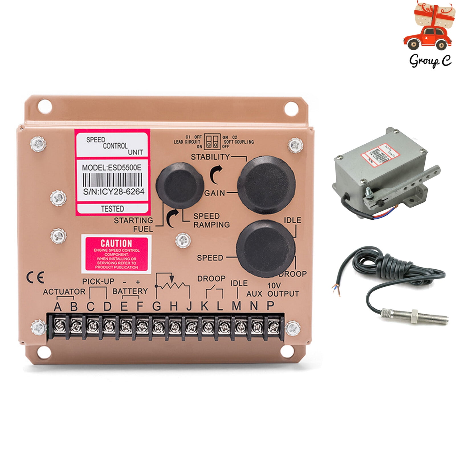 Speed Controller, 12V Governor Set, ESD5500E Speed Controller for All ...