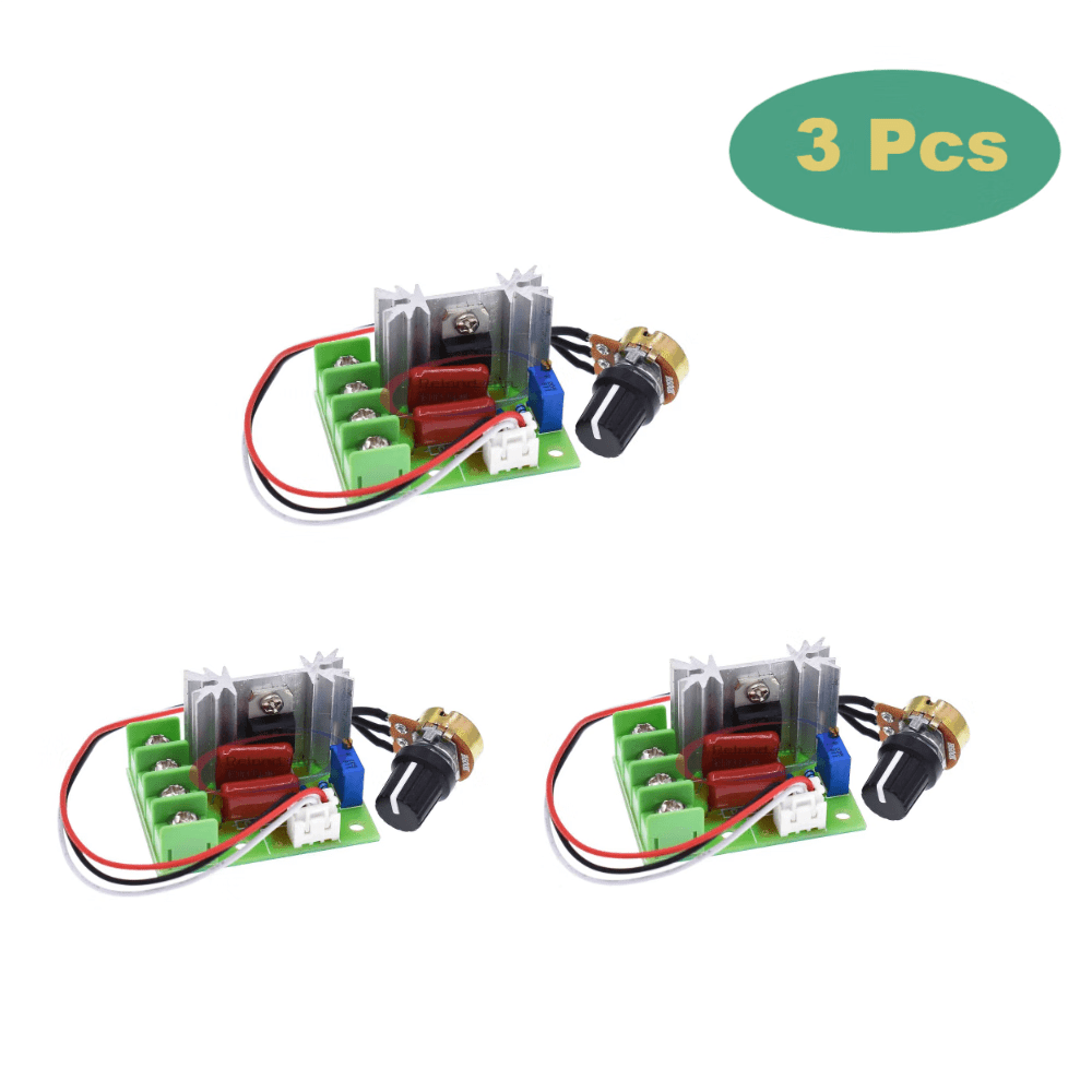 Speed Controller AC 50-220V 2000W 25A Motor Controller SCR High-Power ...