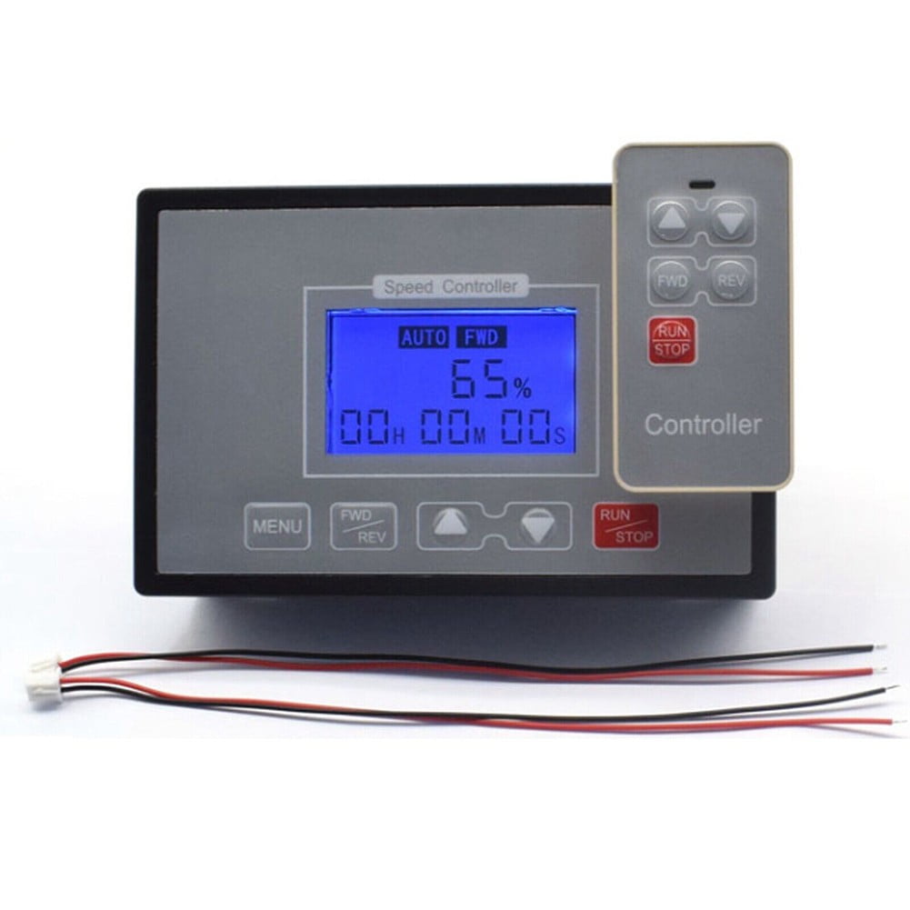 Speed Controller for PWM DC Motor Timing Reversible Remote Control LCD ...