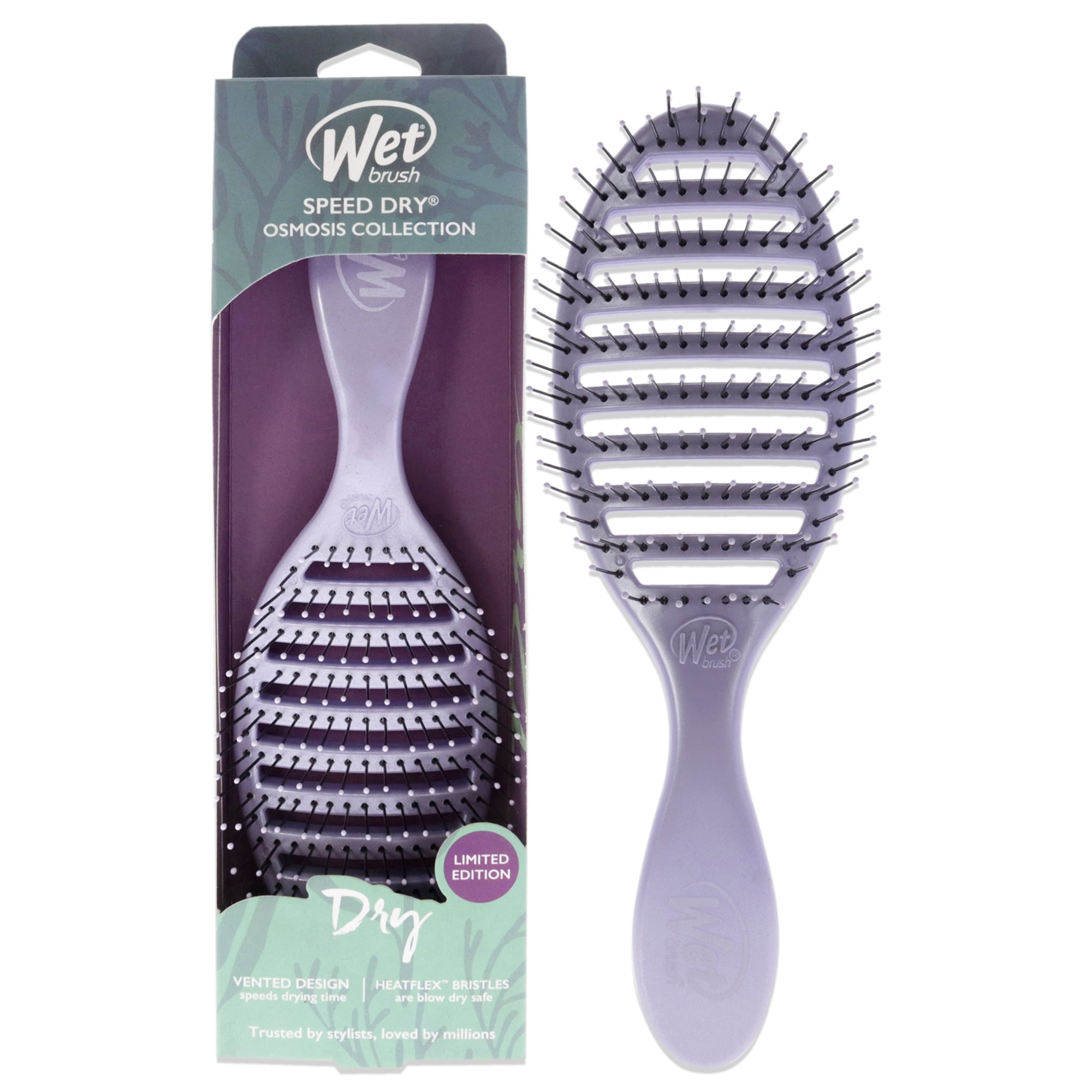 Osmosis Collection Speed Dry Detangler Brush - Purple, Contours Scalp ...