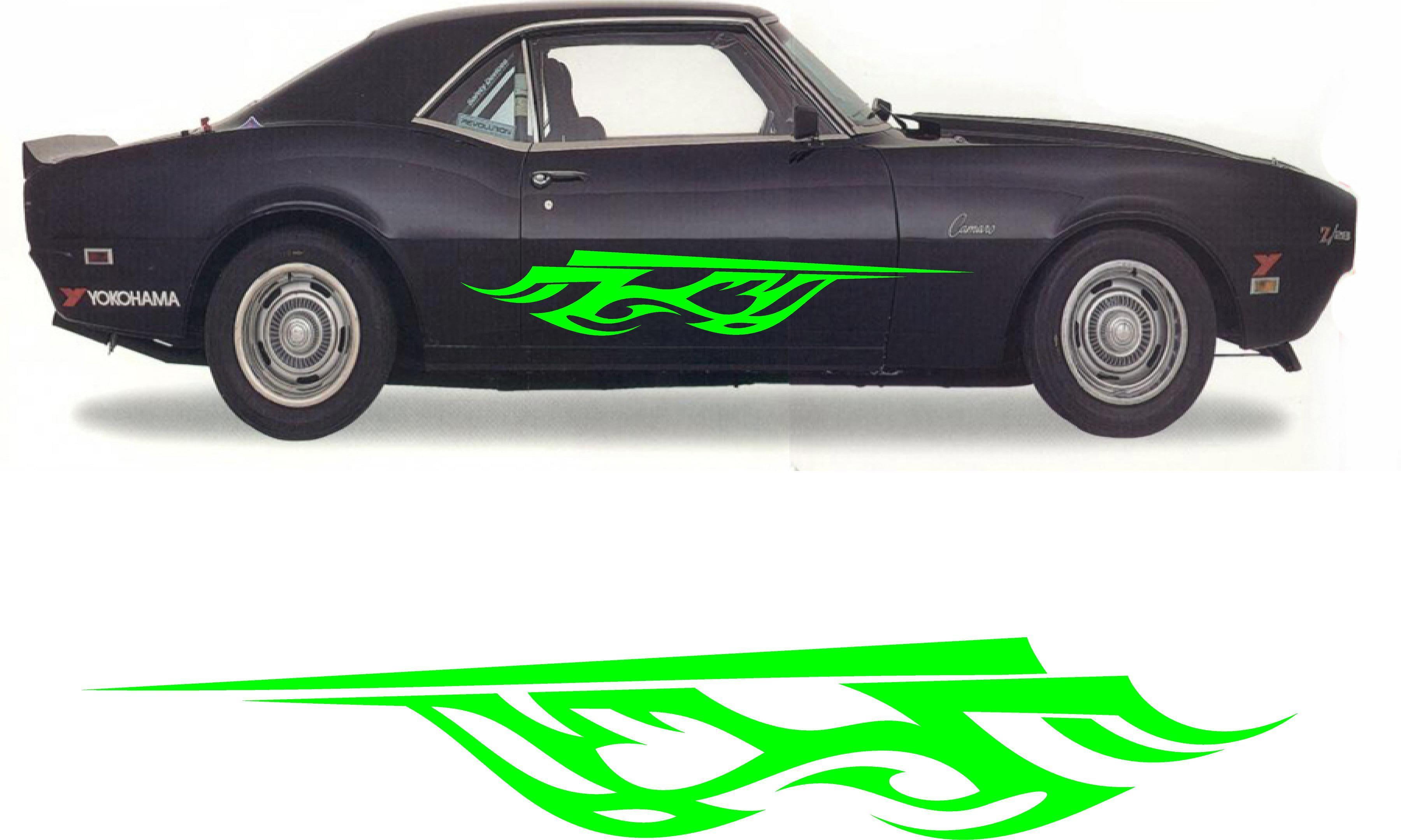 Speed Flames Decals Aftermarket Graphics Stickers SF02 - Walmart.com