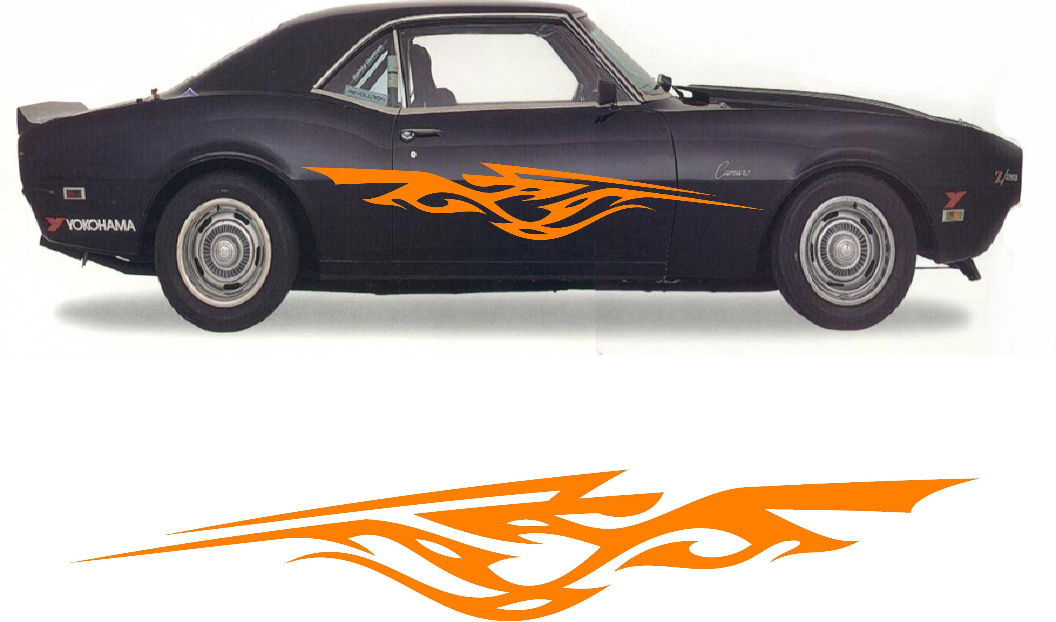 Speed Flames Decals Aftermarket Graphics Stickers SF03 - Walmart.com