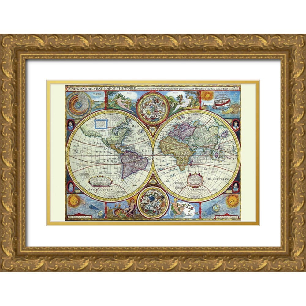Speed, John 18x13 Gold Ornate Wood Framed with Double Matting Museum ...