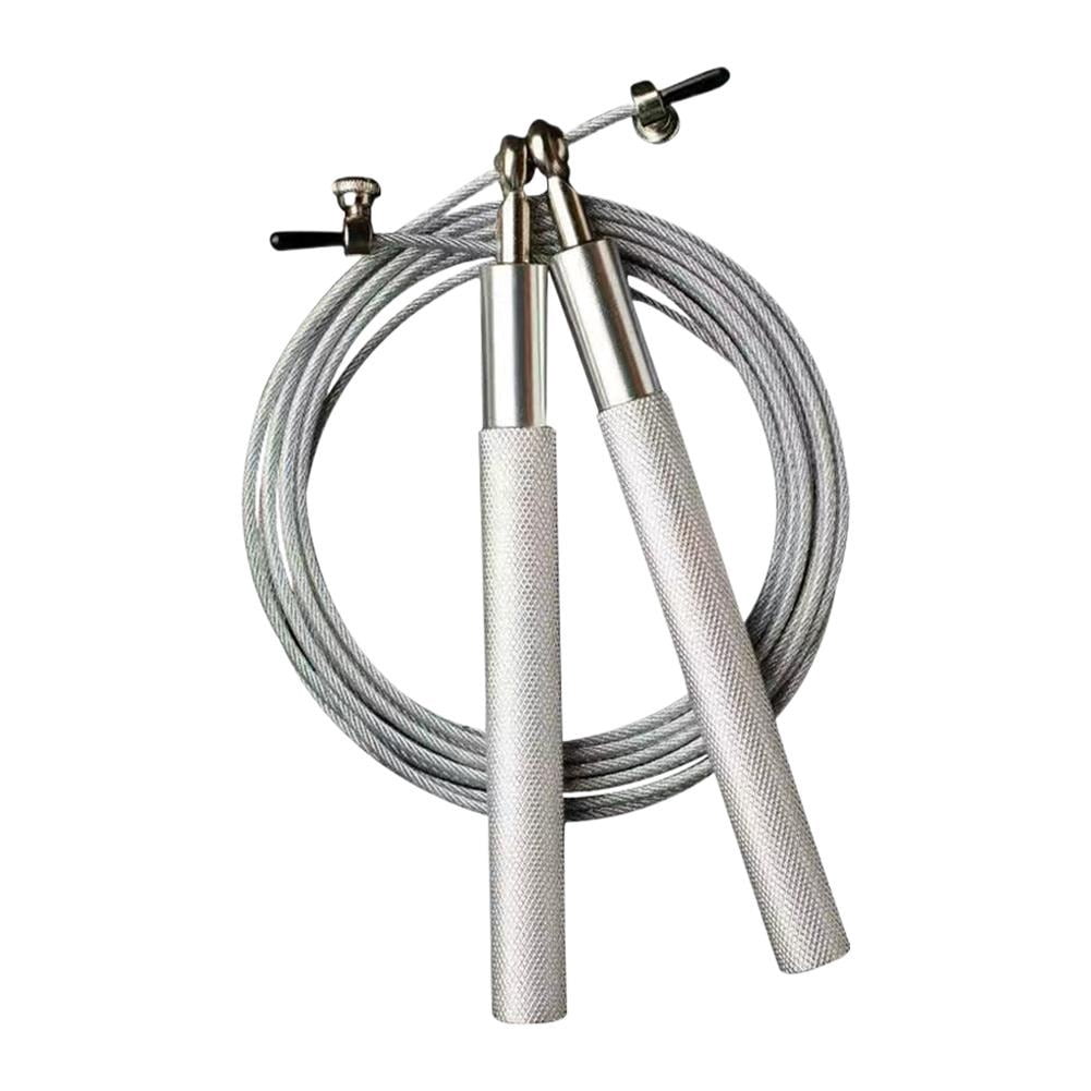 Speed Jump Rope with Aluminum Alloy Handles, Adjustable Steel Wire ...