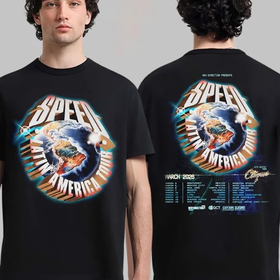 Speed Latin America Tour 2026 Schedule City Dates Two Sided T-Shirt ...