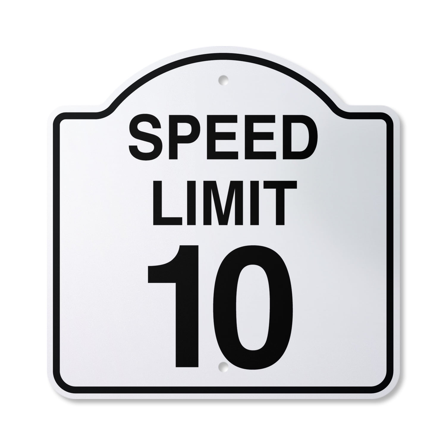 Speed Limit 10 12" X 12" Sign | Indoor/Outdoor Plastic | SignMission ...