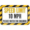 Speed Limit 10 MPH Please Watch For Children Sign - Walmart.com