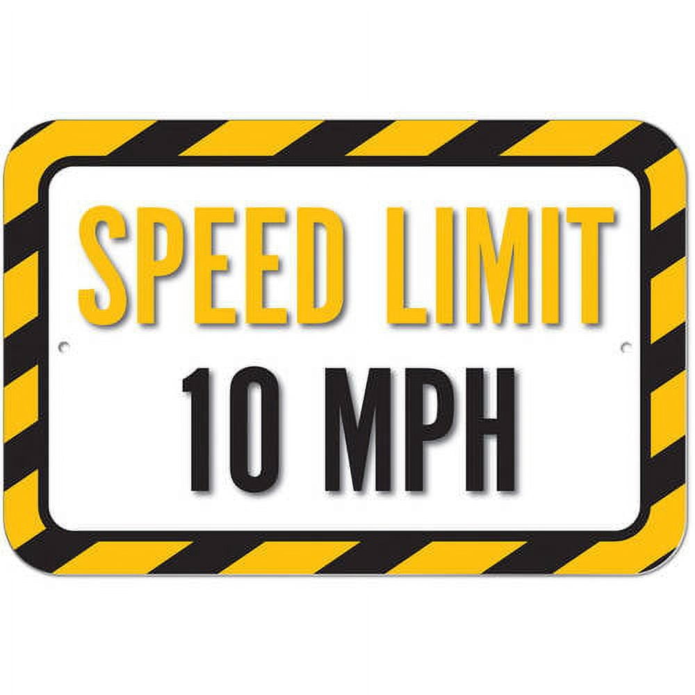 Speed Limit 10 MPH Sign - Walmart.com