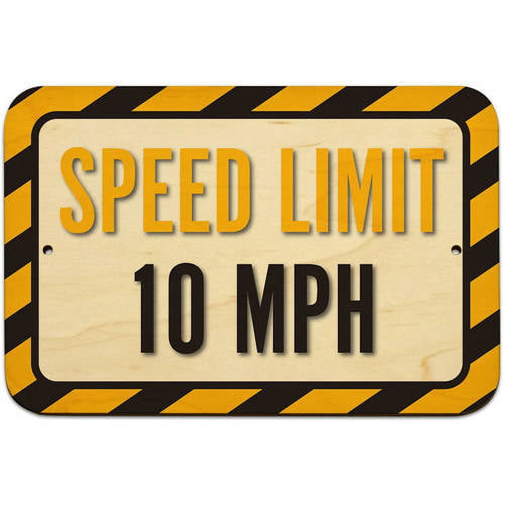 Speed Limit 10 MPH Sign - Walmart.com