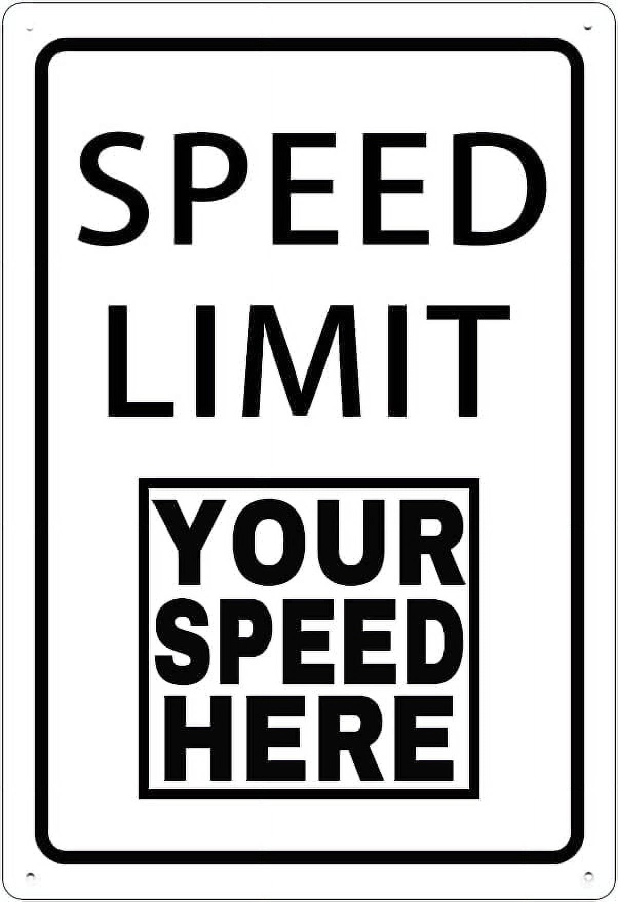 Speed Limit 10 Mph Sign, Speed Limit Signs Novelty Slow Down Sign ...