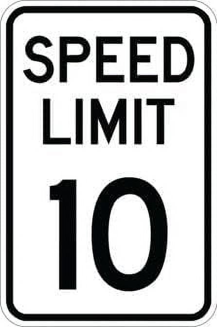Speed Limit 10 Parking Signs Metal Sign Tin Sign 12x16 Inch - Caution ...