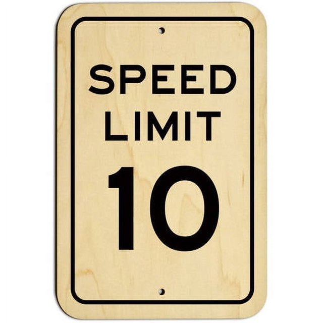 Speed Limit 10 Sign - Walmart.com