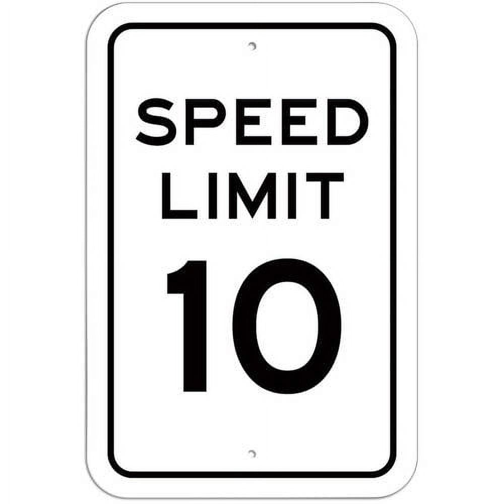 Speed Limit 10 Sign - Walmart.com