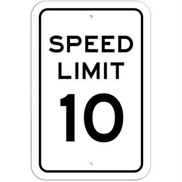 Speed Limit 10 Sign - Walmart.com