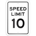 Speed Limit 10 Sign - Walmart.com