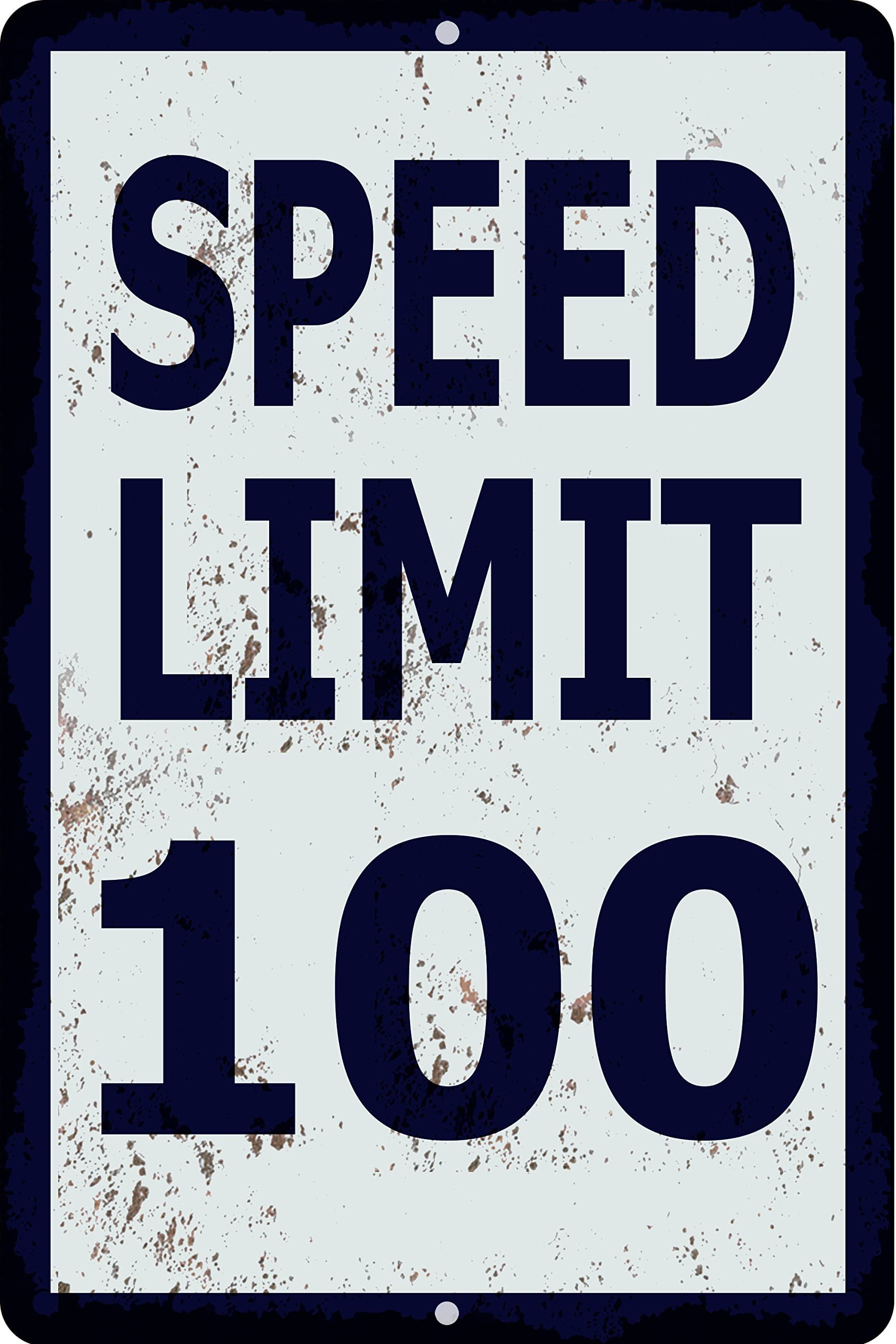 Speed Limit 100 MPH Sign, Slow Down Sign, Traffic Signs,Vintage Metal ...