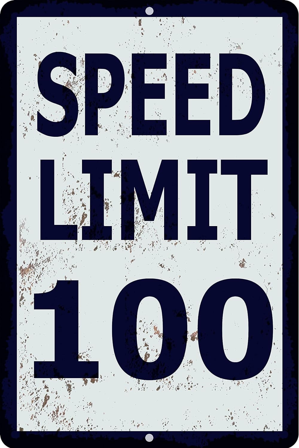 Speed Limit 100 MPH Sign, Slow Down Sign, Traffic Signs,Vintage Metal ...