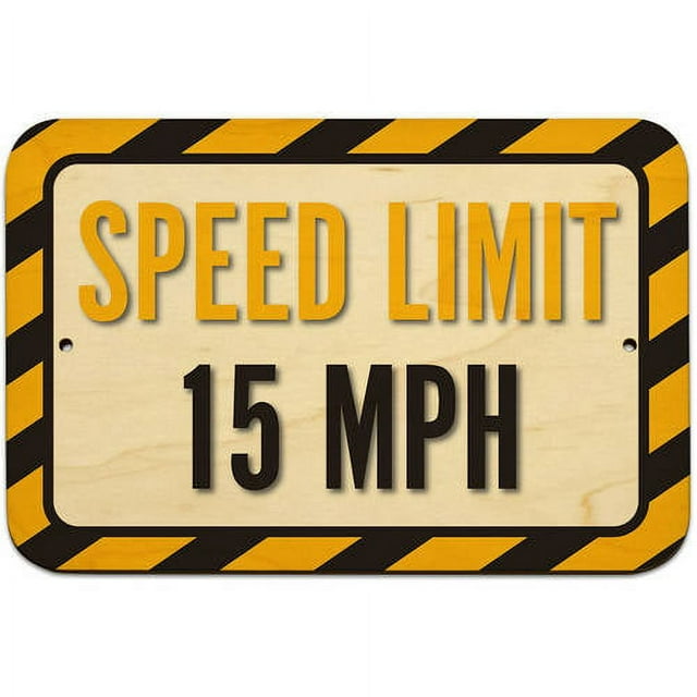 Speed Limit 15 MPH Sign - Walmart.com