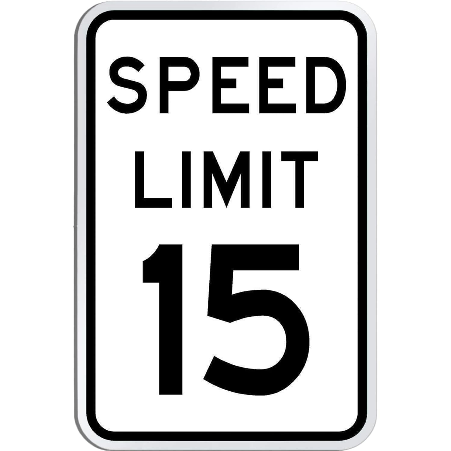 Speed Limit 15 Sign - Eye-Catching 12" x 18" Road Sign with 3M High ...