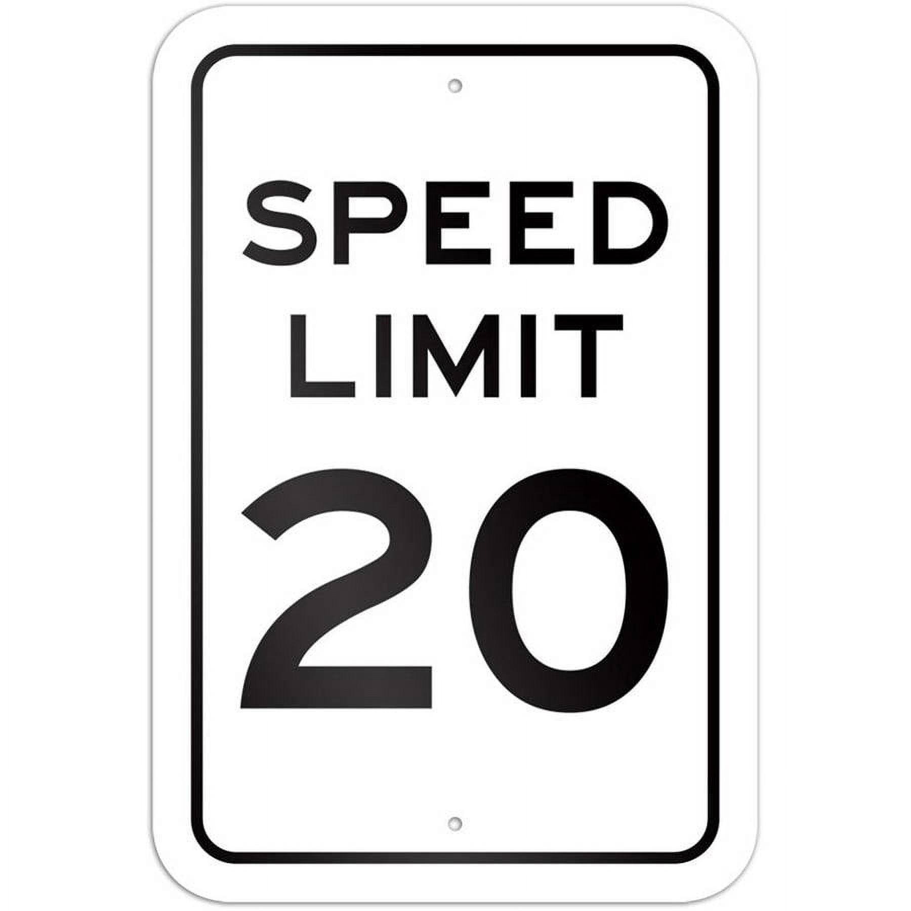 Speed Limit 20 Sign - Walmart.com