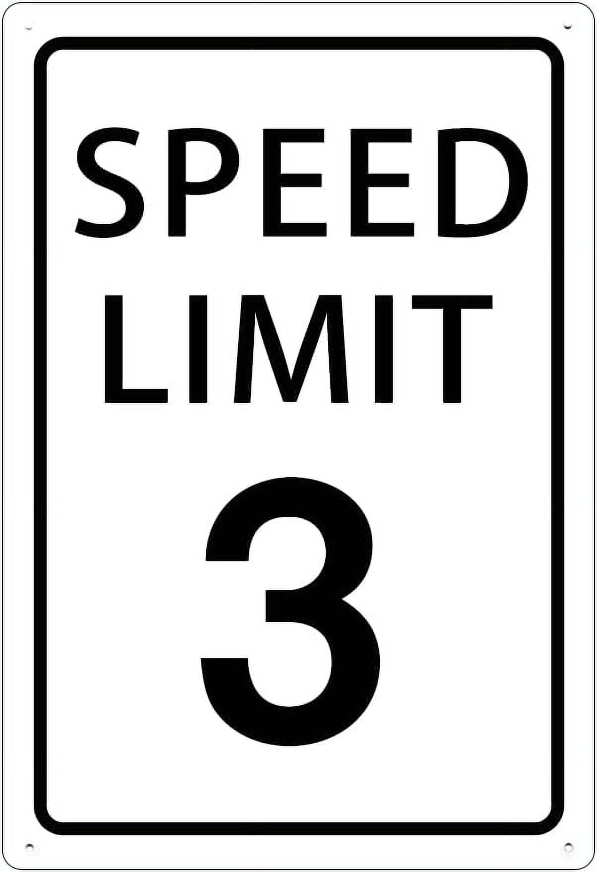 Speed Limit 25 Mph Sign, Speed Limit Signs Novelty Slow Down Sign ...