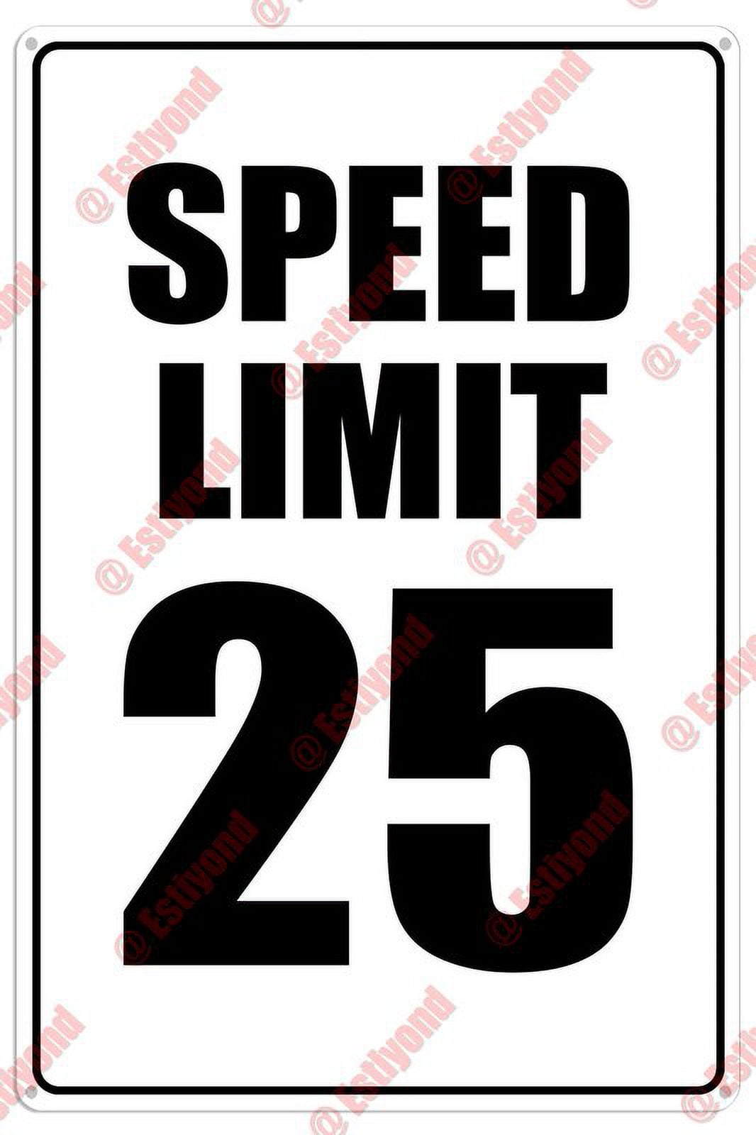 Speed Limit 25 Mph-Slow-Warning-Traffic-Road-Highway Caution Warning ...