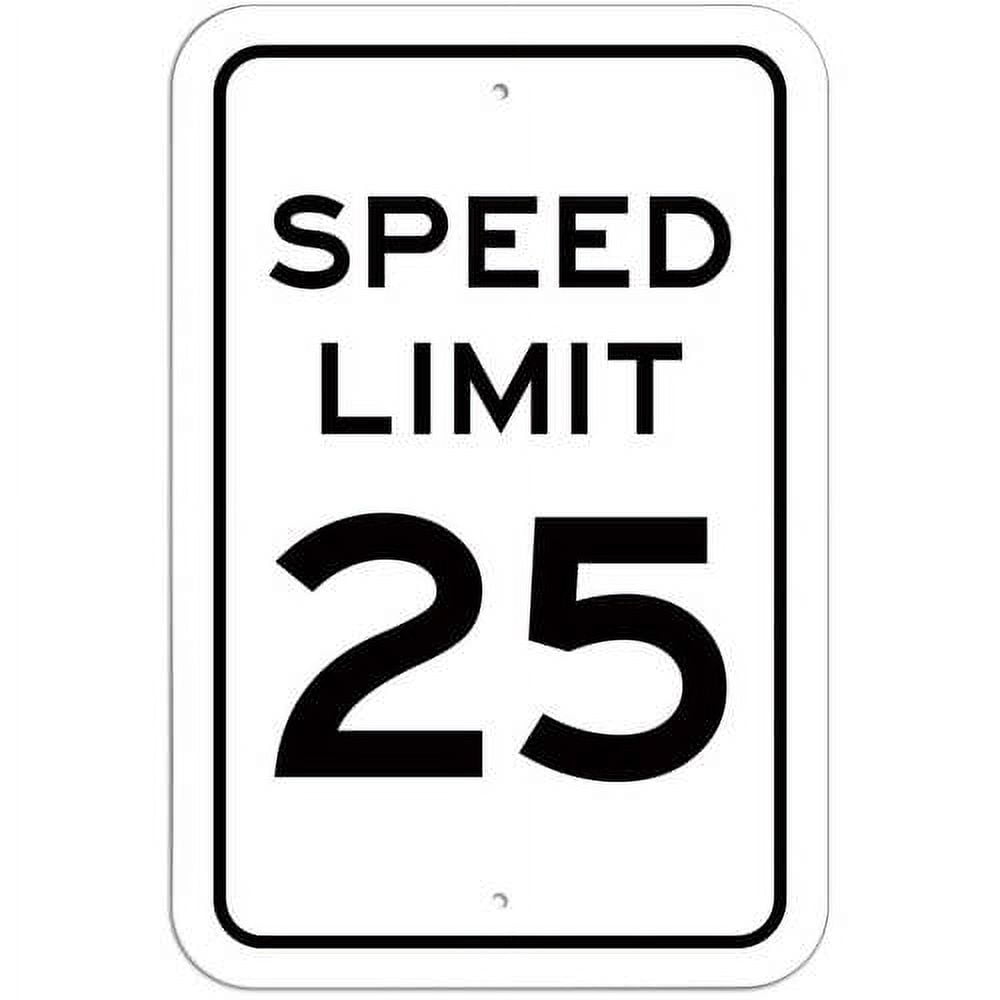 Speed Limit 25 Sign - Walmart.com