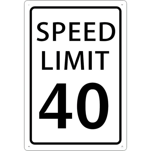 Speed Limit 3 Mph Mini Metal Street Sign Warning Traffic Road Street ...